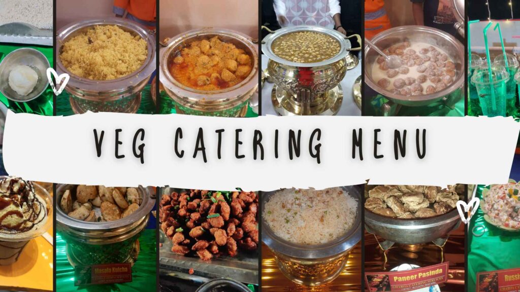 Veg catering menu - Gharoa Catering
